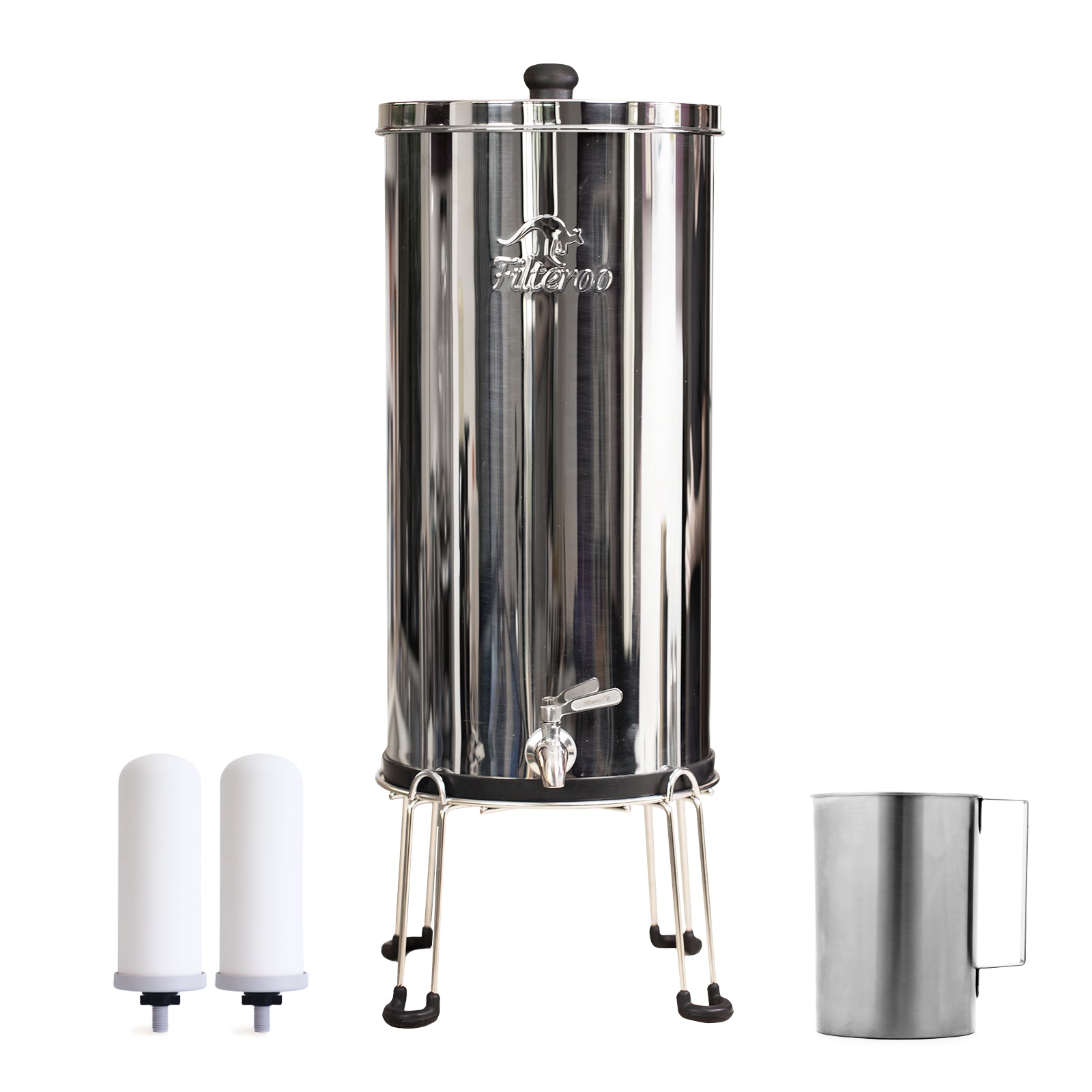 Filteroo® Superoo 12L, 16L & 20L Stainless Steel Gravity Water Filter